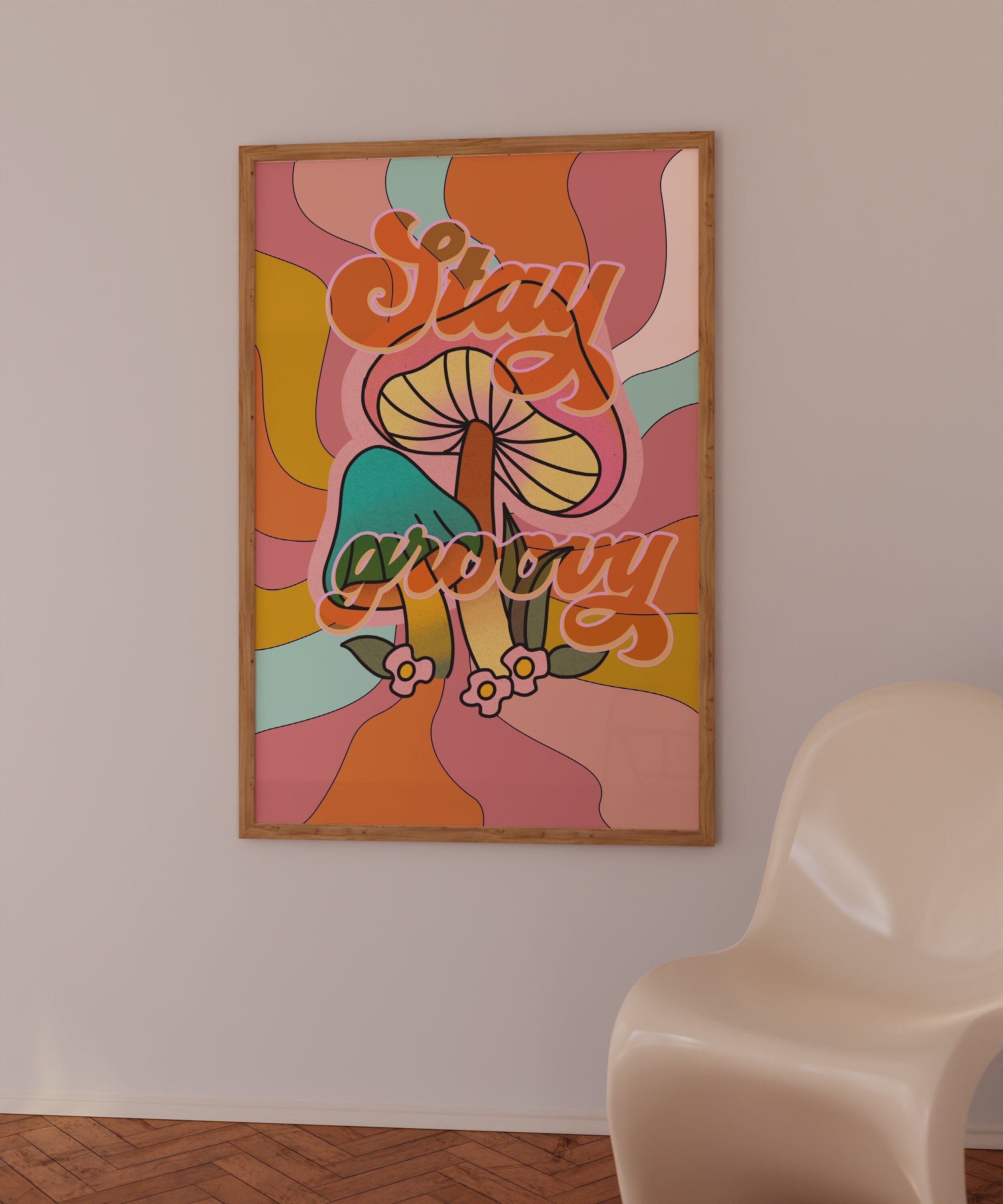 70s Wall Decor Groovy Print 70s Retro Home Decor Stay Groovy - Etsy UK