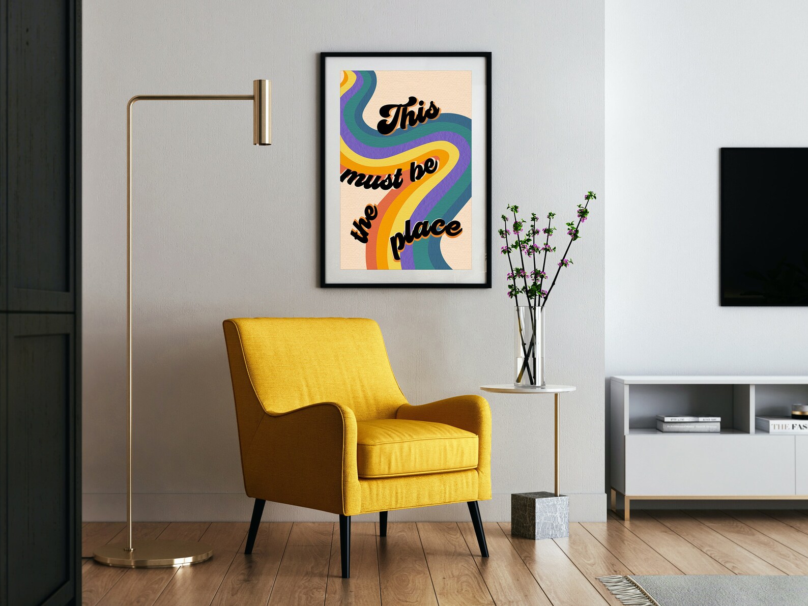70s Wall Decor, Retro 70s Home Decor, 70s Poster,the Talking Heads,this ...