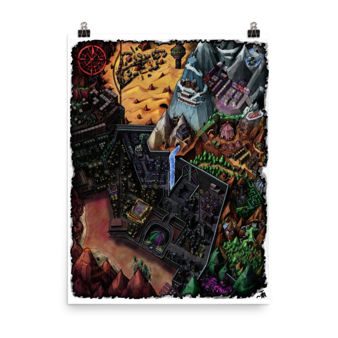 Reborn Region Map (matte) - Etsy