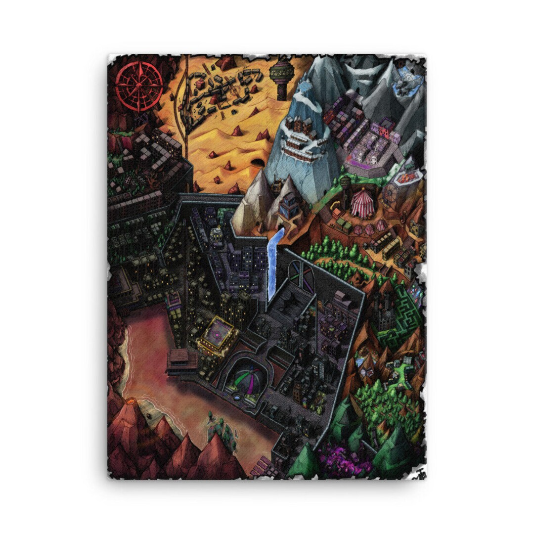 Reborn Region Map (canvas) - Etsy