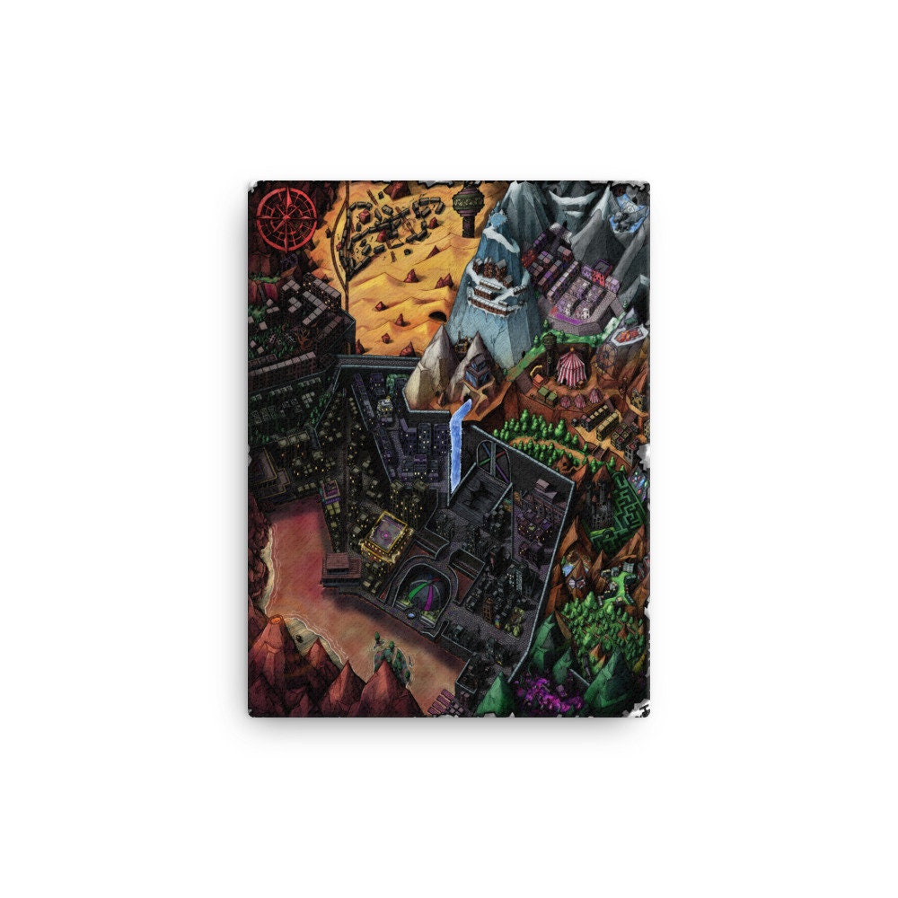 Reborn Region Map (canvas) - Etsy