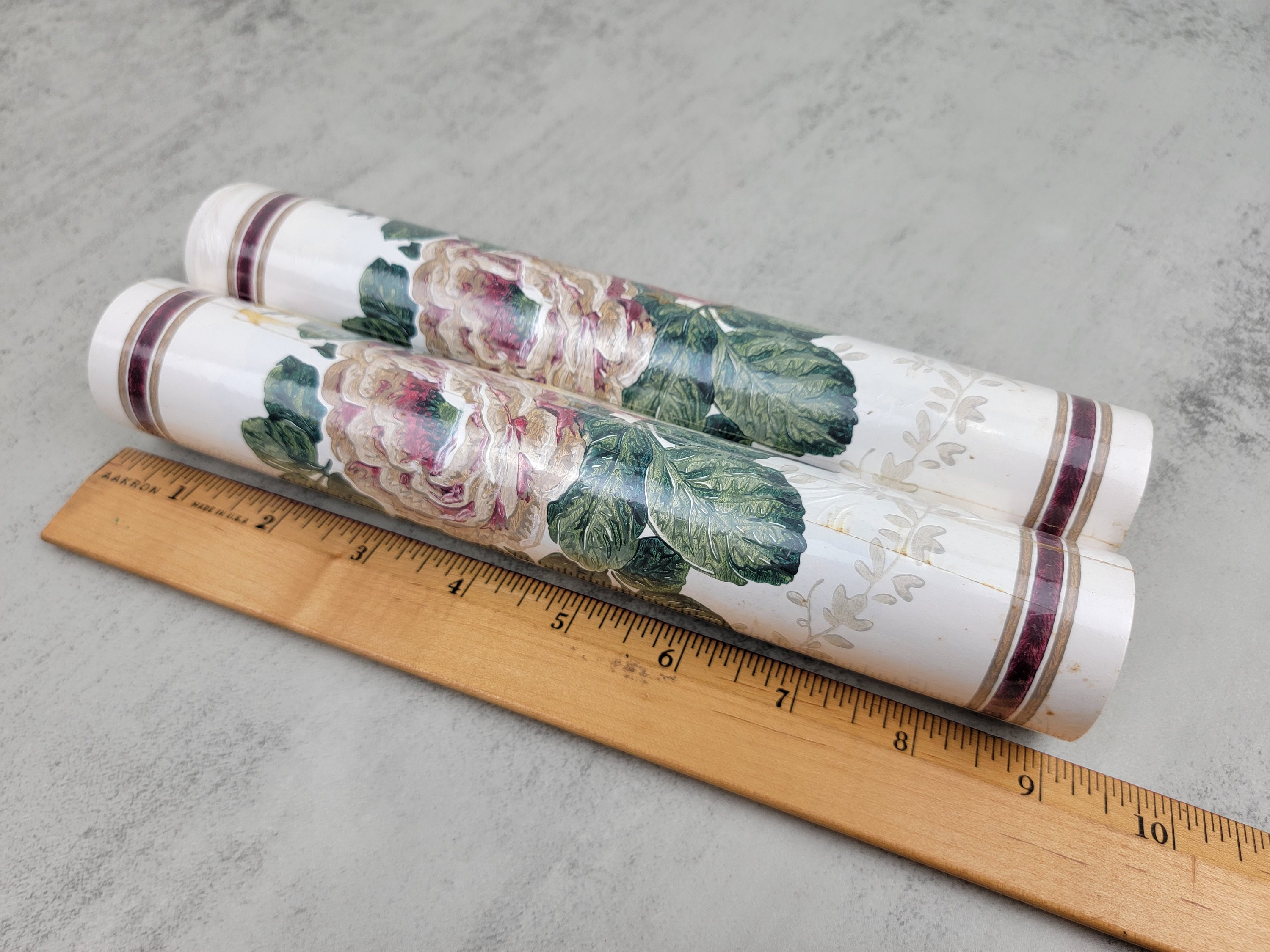 Vintage Floral Wallpaper Borders Vintage Decorative Floral - Etsy