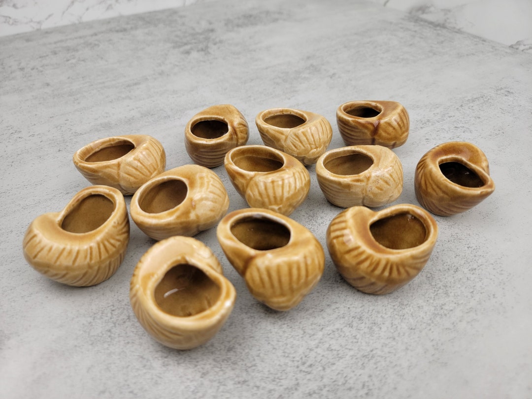 Vintage Ceramic Snail Pots or Snail Cups (set of 12) | Vintage Escargot ...