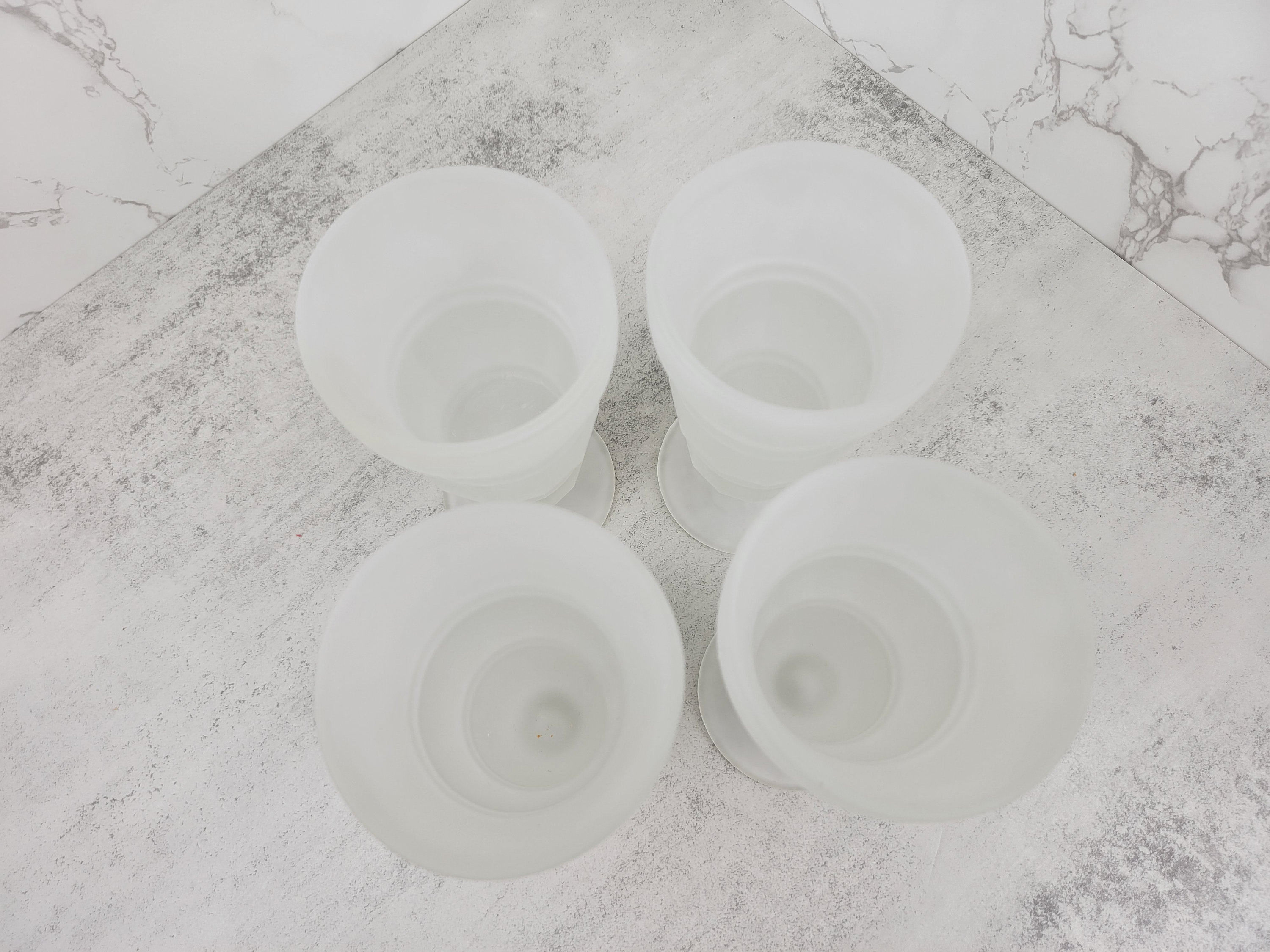 Vintage National Silver Company 'satin Ice' Ice Cream Soda Glasses (set ...