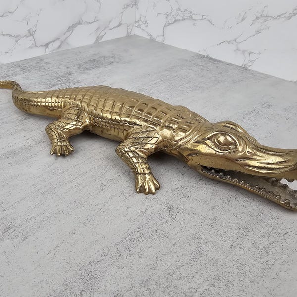 Alligator Figurine - Etsy