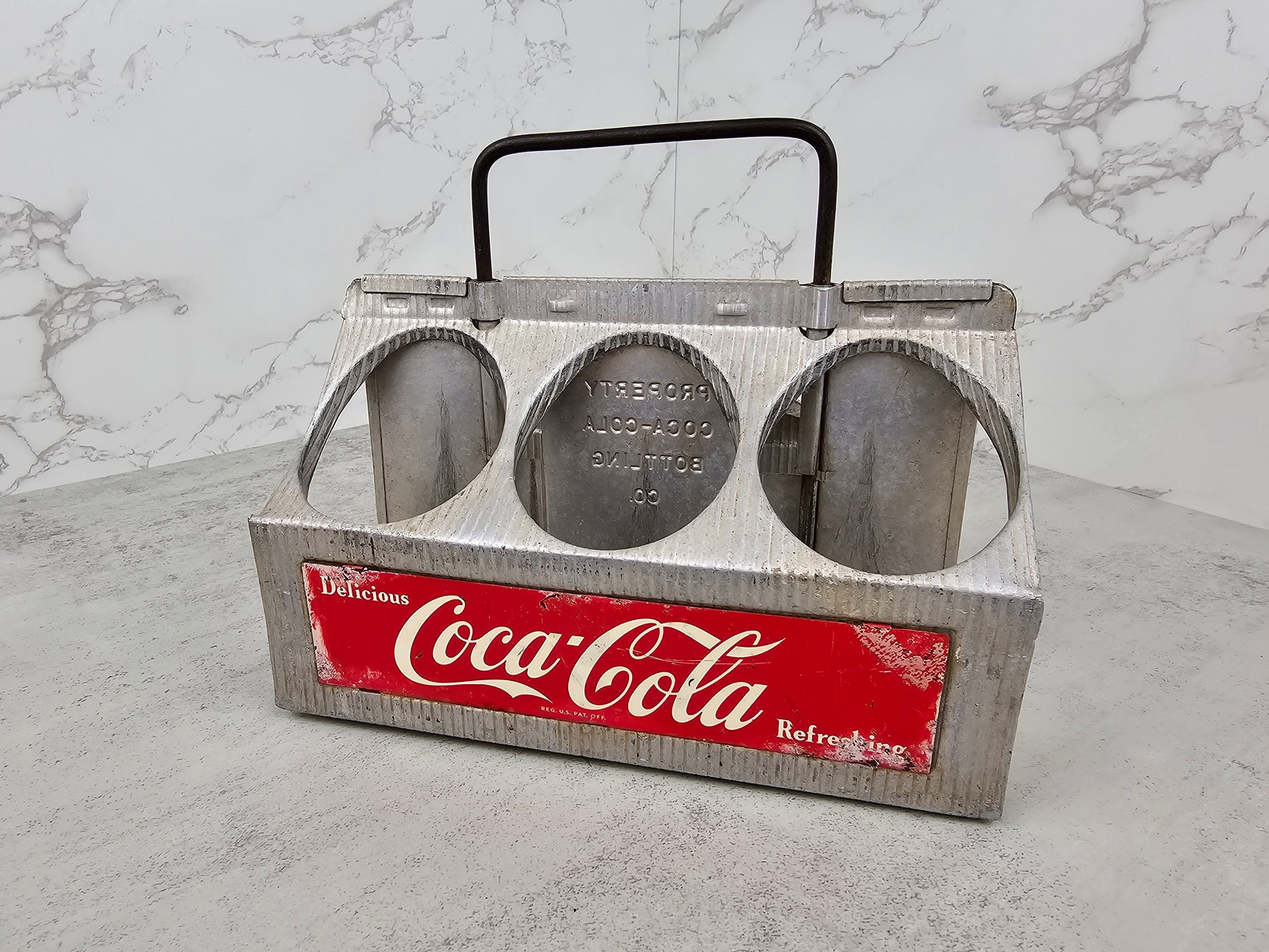 Vintage Coca Cola Aluminum Six Pack Carrier | Vintage Coke Carry Case ...