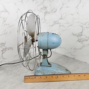 Vintage Zero Electric Fan | Midcentury Mcgraw Edison Company Light Blue ...