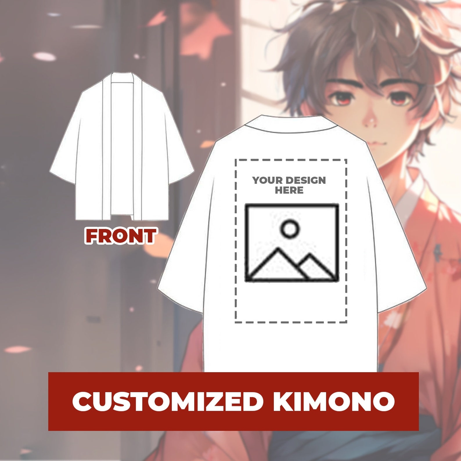 Custom Made Theme Kimono Haori Cardigan Cosplay Japanese Design Unisex ...