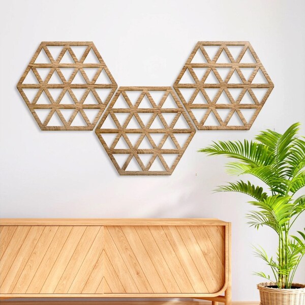 Triangle Wood Wall Panels - Etsy