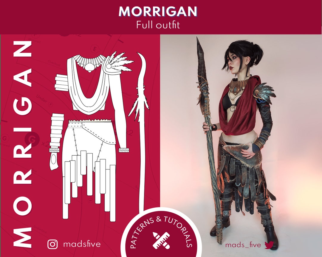 PATTERNS & TUTORIALS - Morrigan Inspired Outfit - Etsy