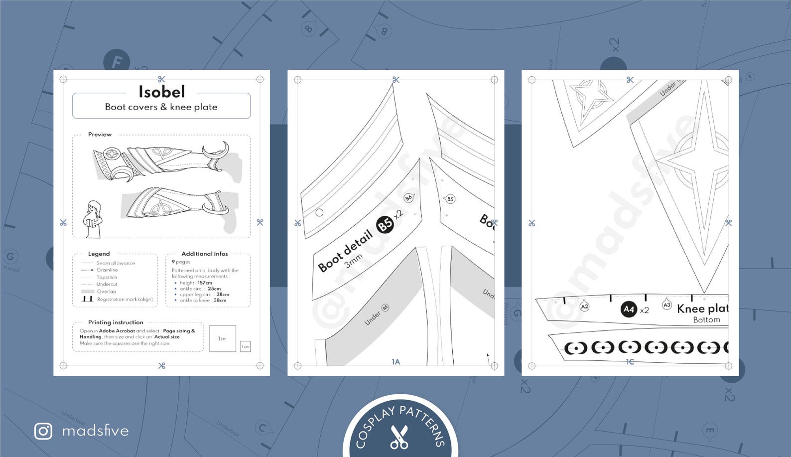 PATTERNS & TUTORIALS : Isobel/moon Cleric Inspired Boot Covers - Etsy