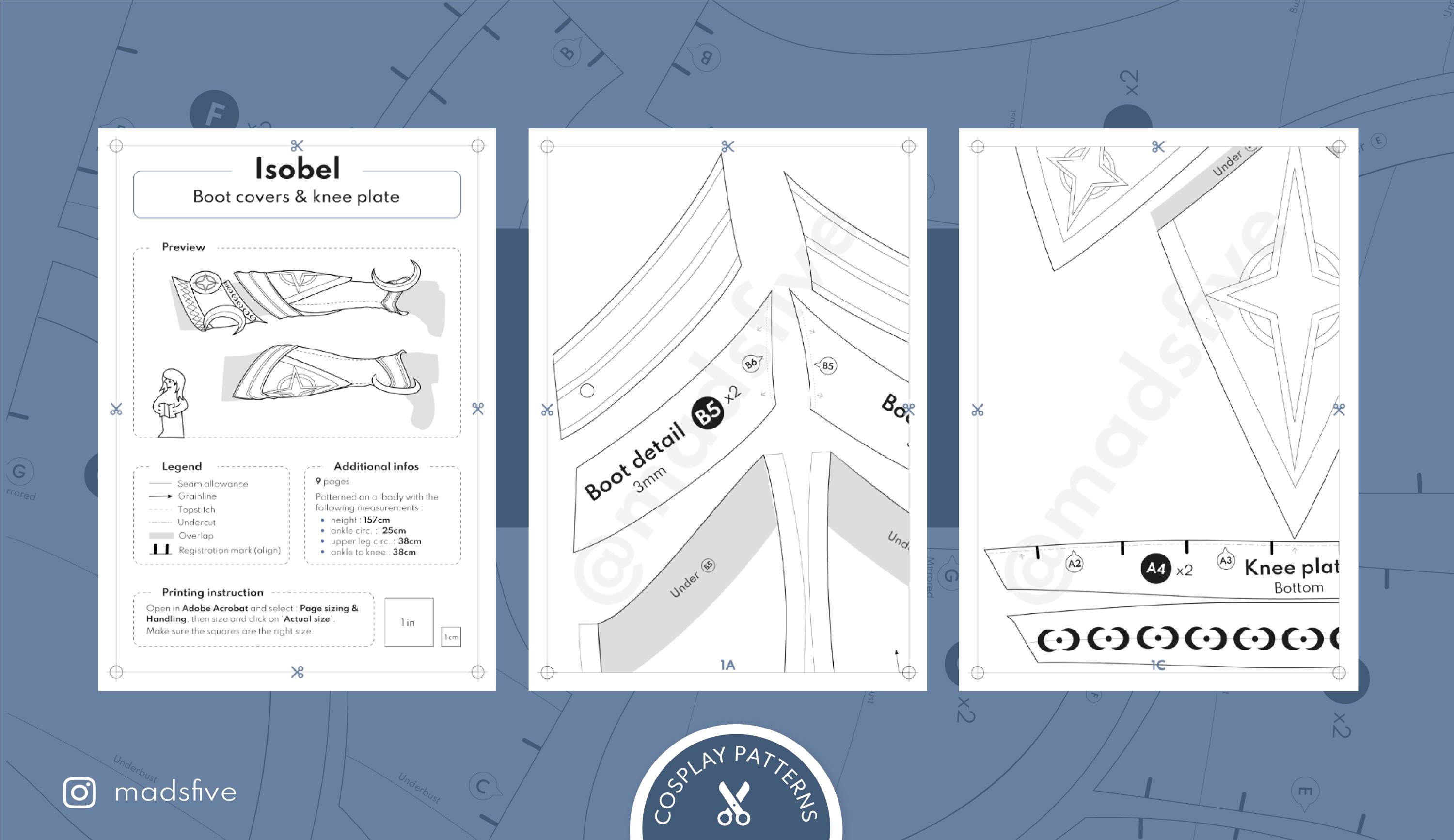 PATTERNS & TUTORIALS : Isobel/moon Cleric Boot Covers - Etsy