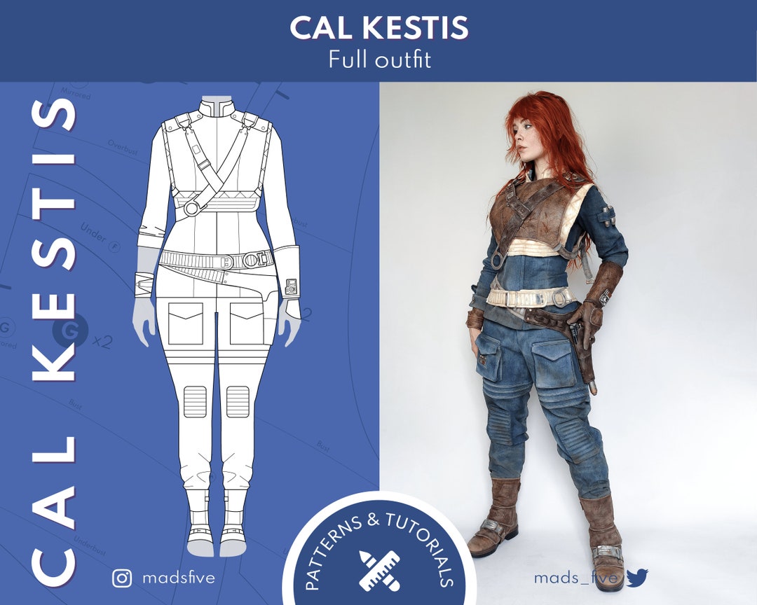 PATTERNS & TUTORIALS - Cal Kestis Inspired Full Outfit - Etsy