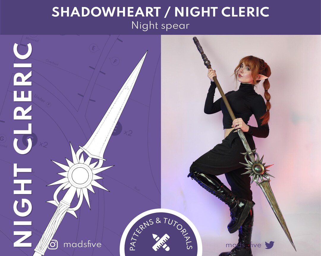 PATTERNS & TUTORIALS - Dark Justiciar Shadowheart Inspired Spear - Etsy