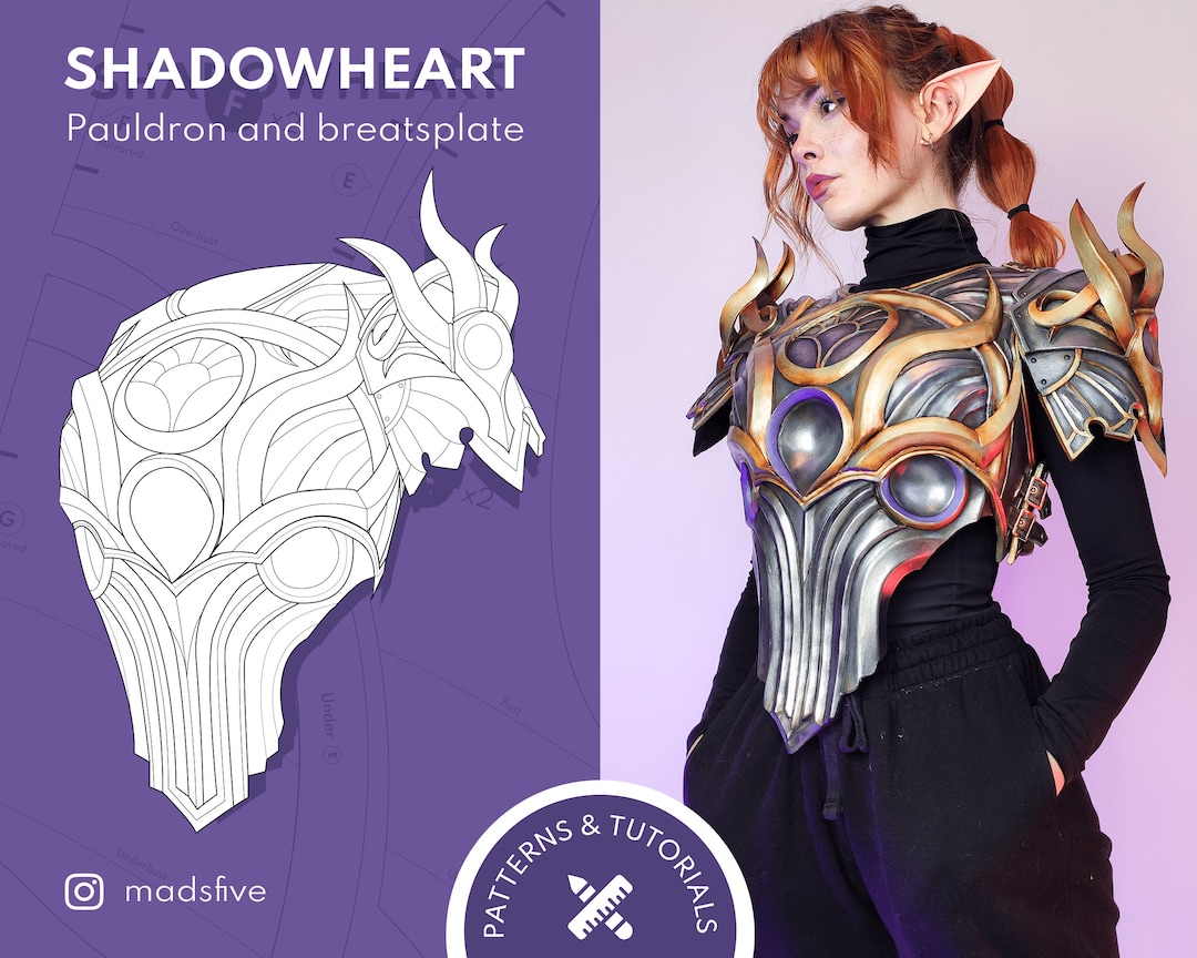 PATTERNS & TUTORIALS - Dark Justiciar Shadowheart Inspired Breatsplate ...