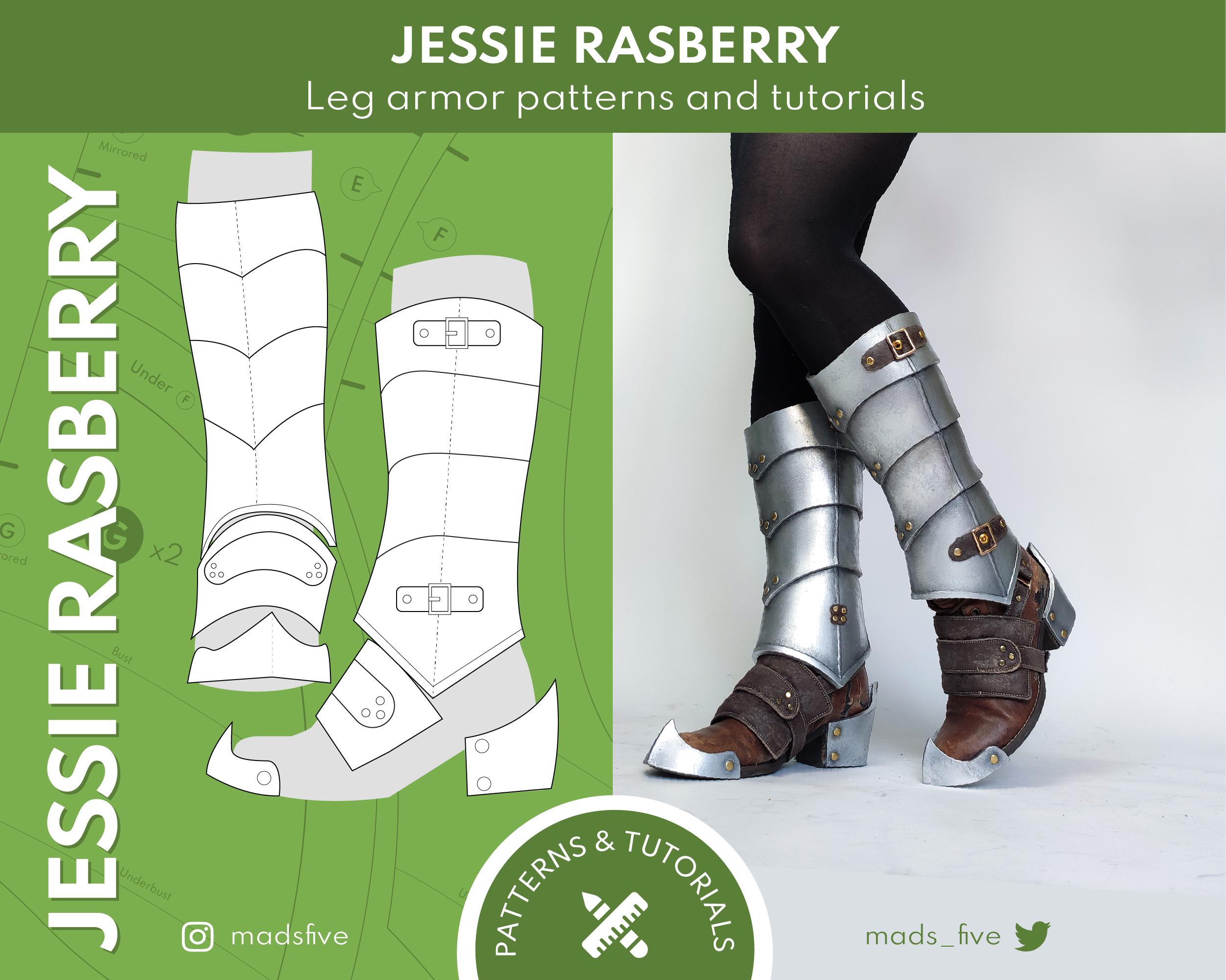 PATTERNS & TUTORIALS - Jessie Inspired Leg Armor - Etsy