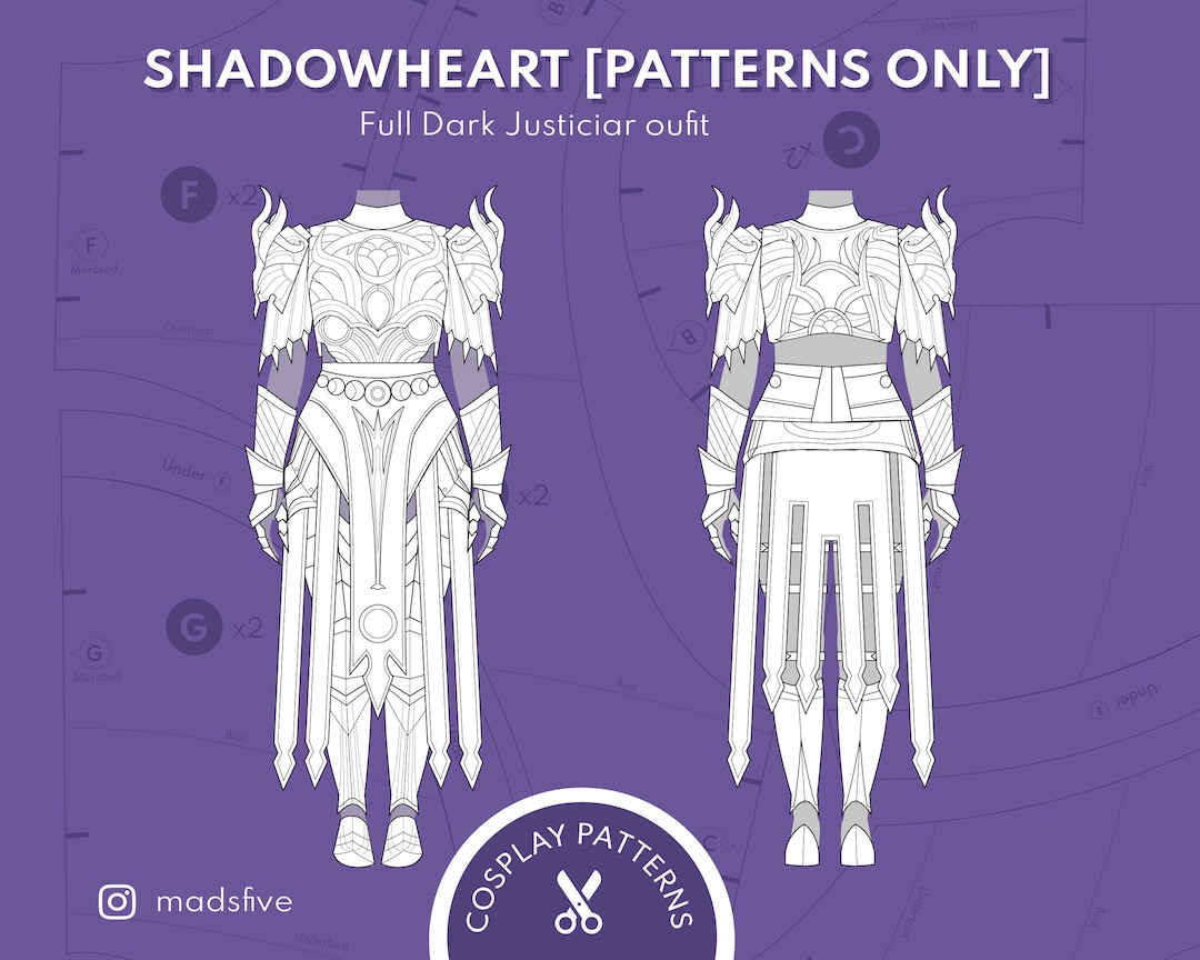 PATTERNS ONLY - Dark Justiciar Shadowheart Inspired Full Outfit - Etsy