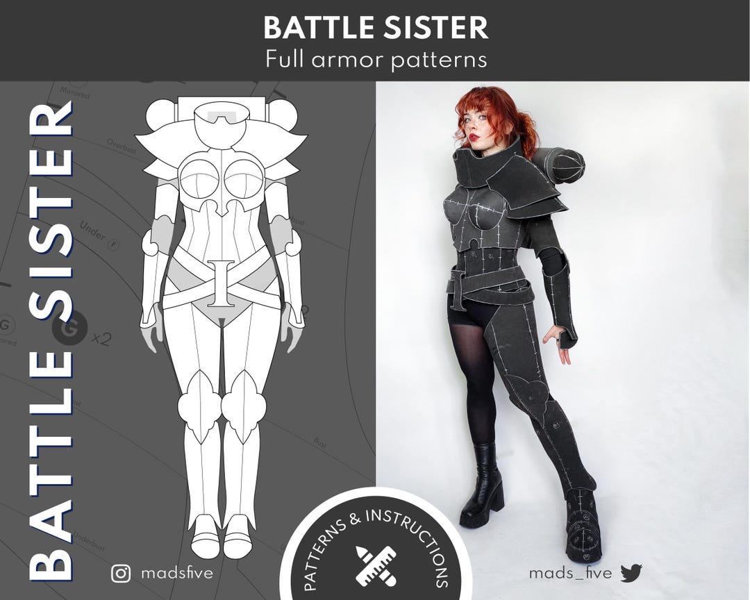 PATTERNS & ASSEMBLY INSTRUCTIONS - Battle Sister Full Armor - Etsy