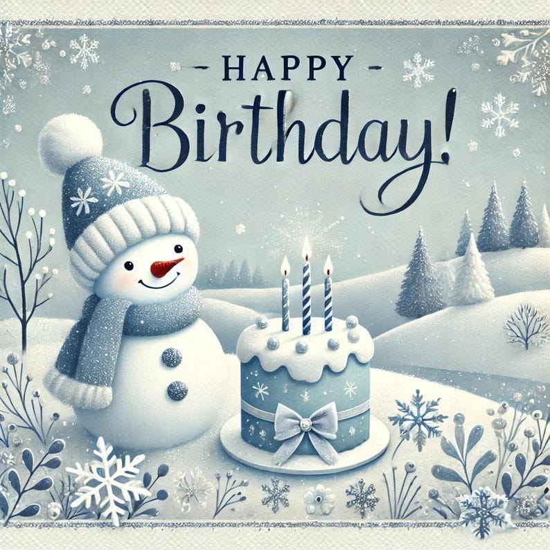 Winter Birthday! - Etsy