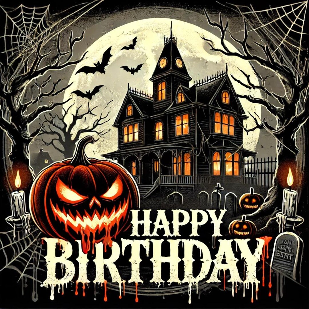 Spooky Birthday Card - Etsy