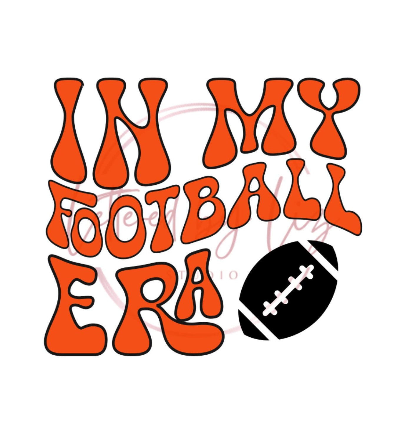 In My Football Era Digital File SVG, PNG, Retro Letters, Football Cut ...