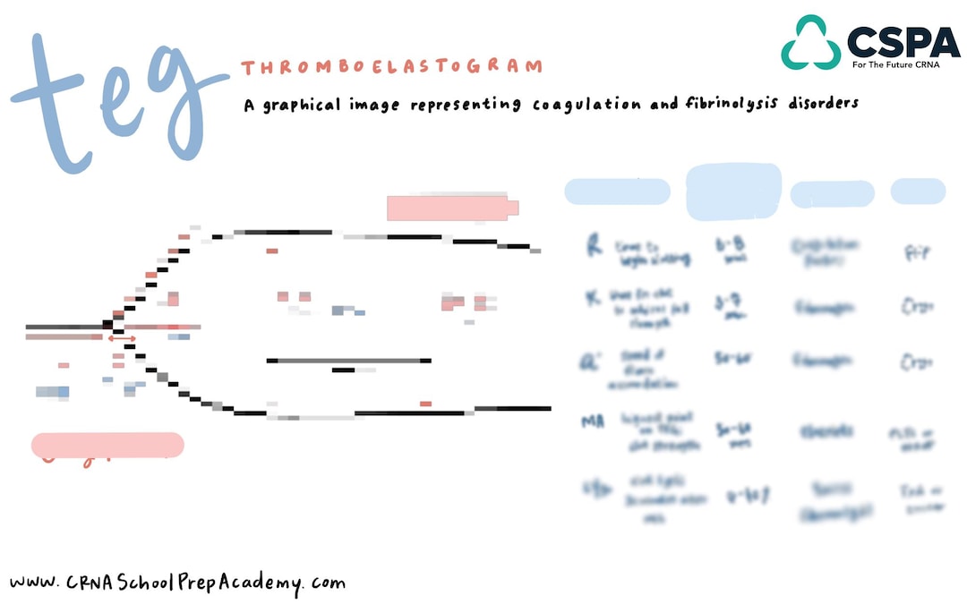 TEG (thromboelastogram) Infographic on Coagulation & Fibrinolysis ...