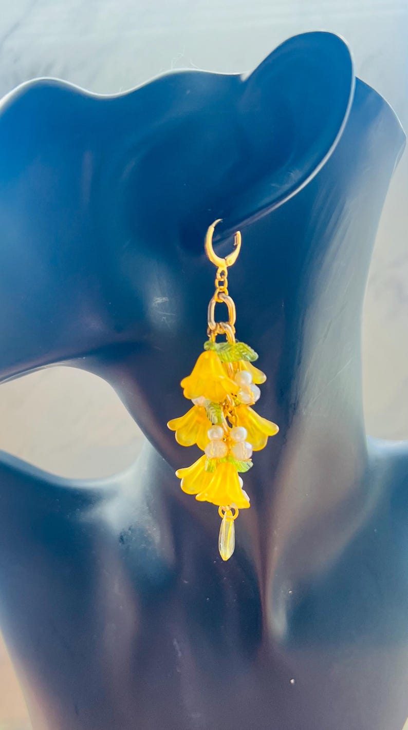 Lilly of the Valley Dangles - Etsy