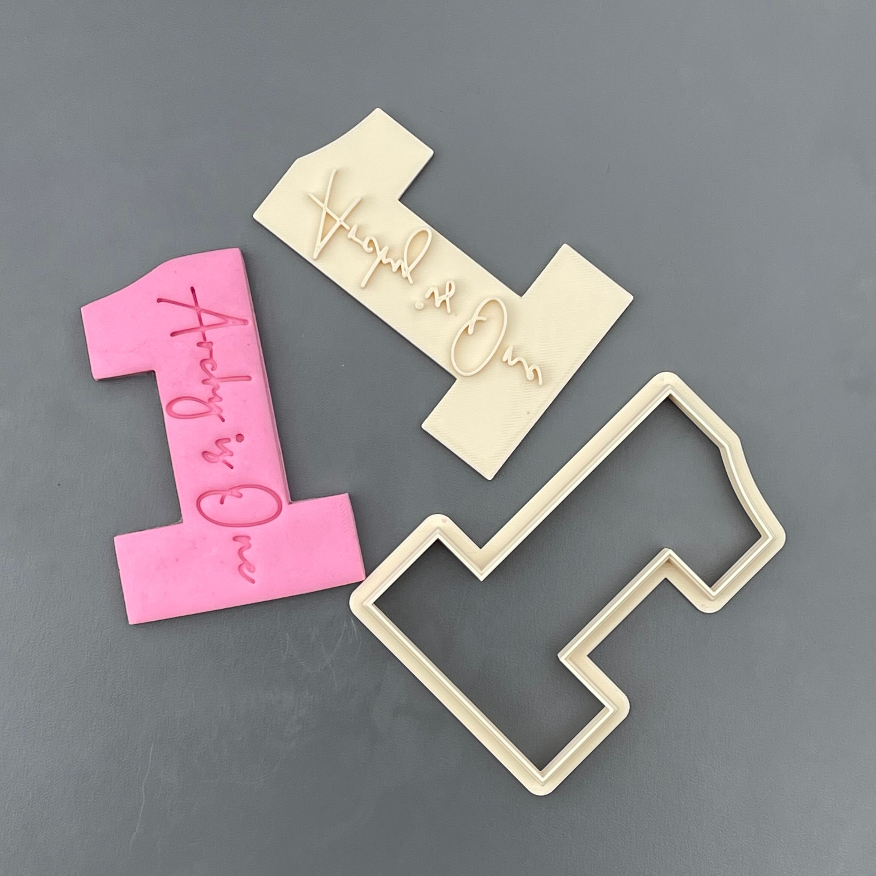 Personalized Baby Name Number 1 Cookies Cutter Stamp Embosser for Baby ...