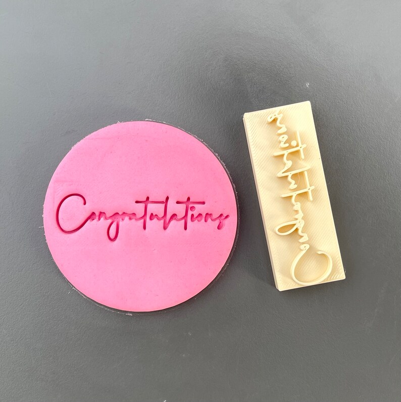 Congratulations Stamp Cookie and Fondant Cutter for Events and ...
