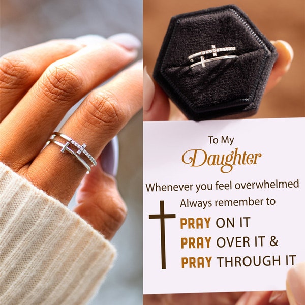 Buy Cross Ring - Etsy