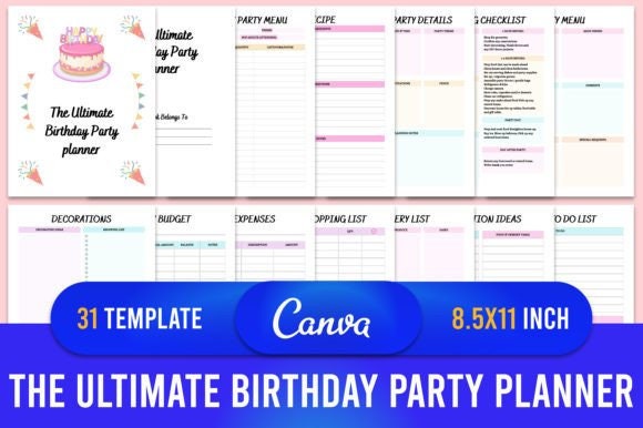 Ultimate Party Planner Complete Digital Party Planner - Etsy