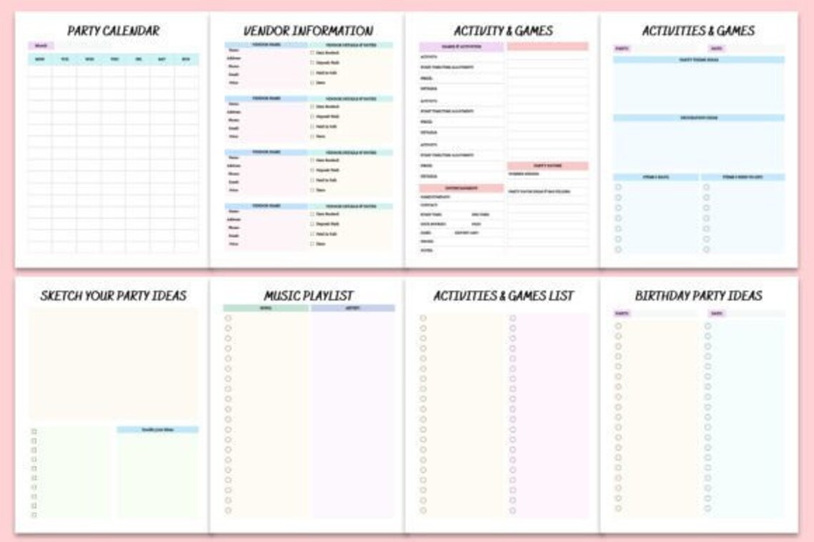 Ultimate Party Planner Complete Digital Party Planner - Etsy