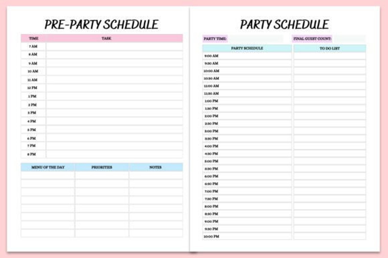Ultimate Party Planner Complete Digital Party Planner - Etsy