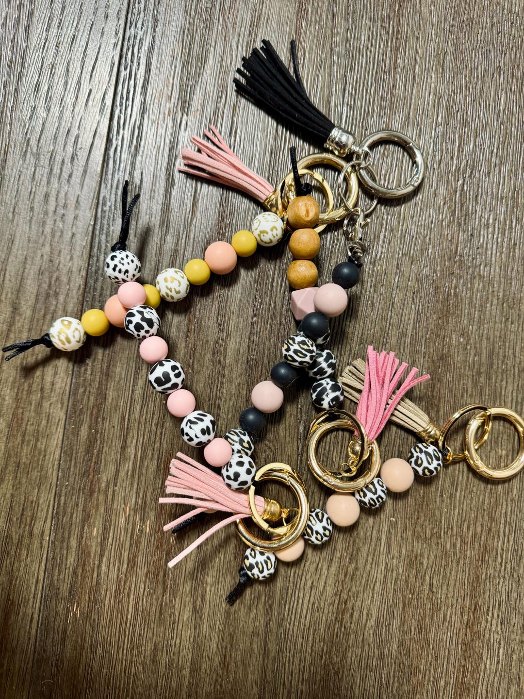 Silicone Beaded Keychain - Etsy