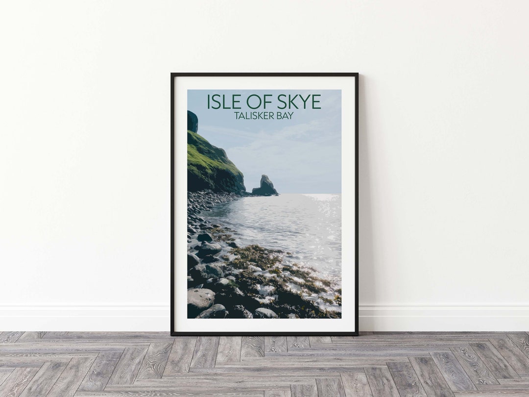 Isle of Skye, Talisker Bay, Scotland Fine Art Print Travel Poster - Etsy