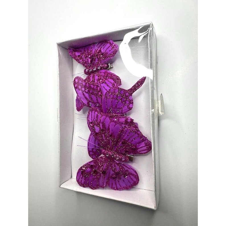 Set of 3 Clip on Butterflies, Holiday Decor - Etsy