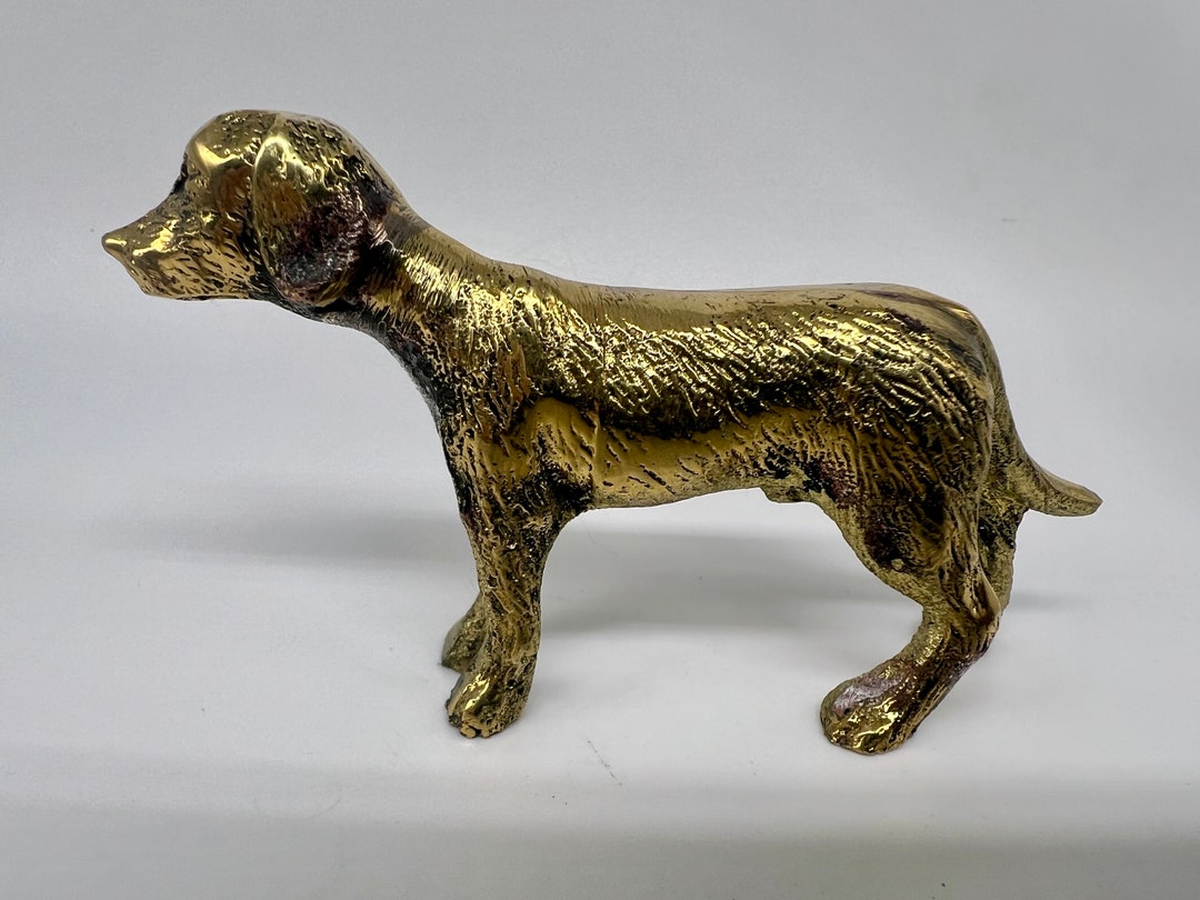 Vintage Brass Beagle Figurine - Etsy