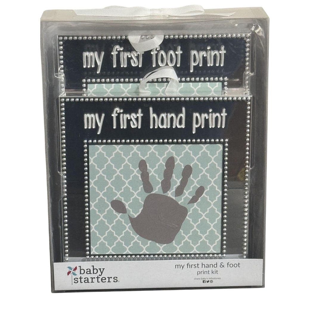 Baby Handprint Footprint Picture Frame Stamp Kit, New in Box - Etsy