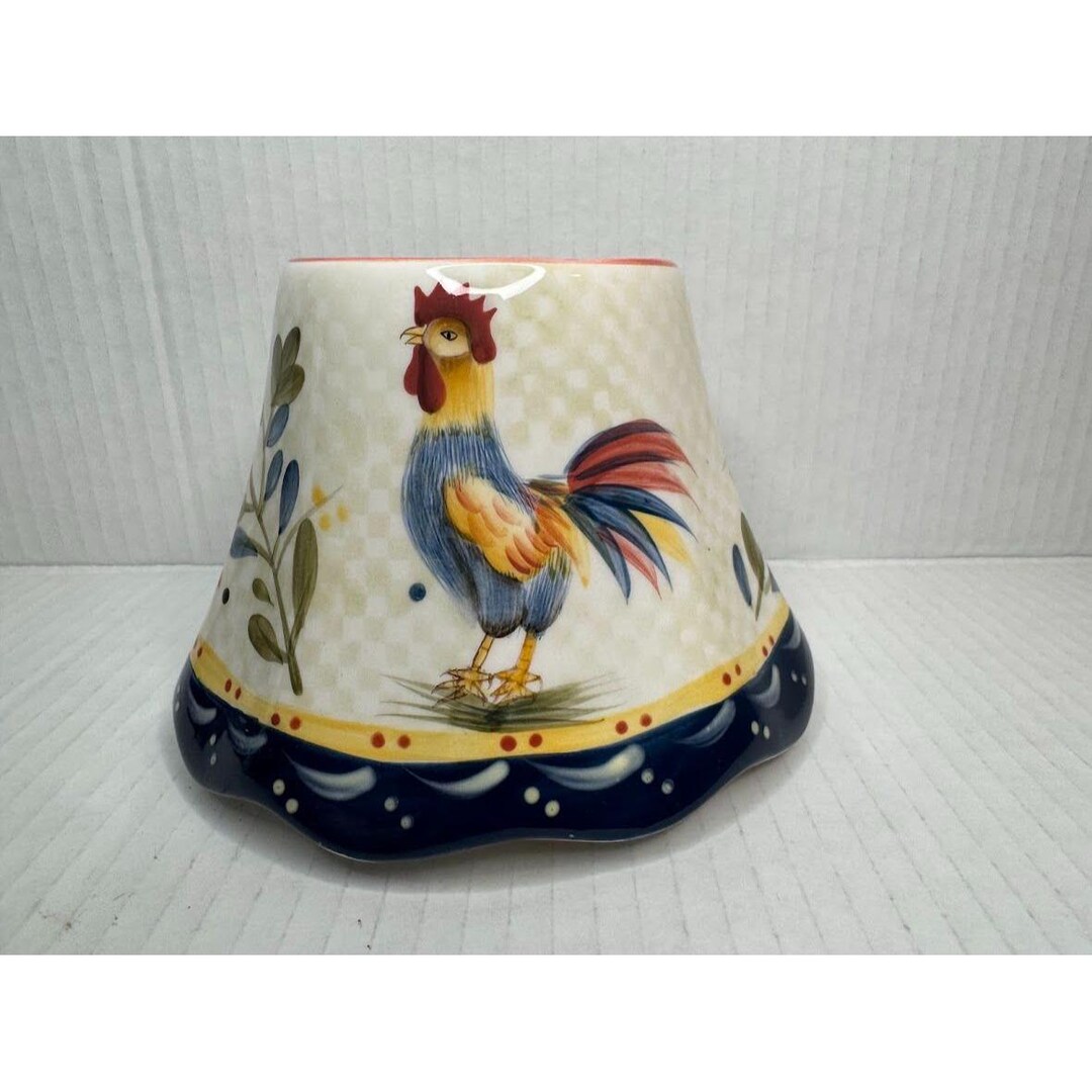 Rooster Ceramic Candle Shade, Country Decor - Etsy