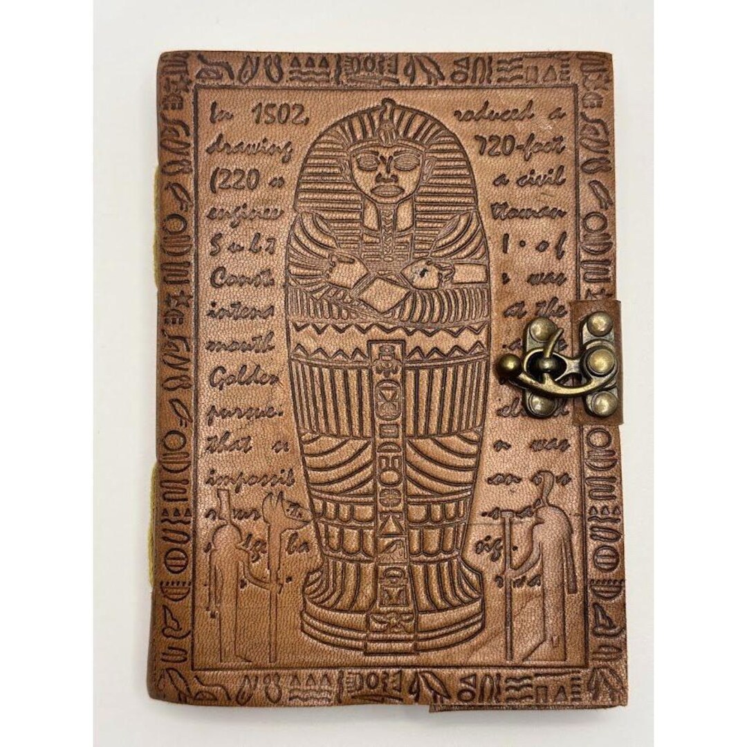 Egyptian King Tut Leather Journal Latch Closure - Etsy