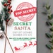 Secret Santa Flyer, Secret Santa Instructions, Office Secret Santa ...