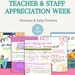 Teacher & Staff Appreciation Week Template, Teacher Appreciation Week ...