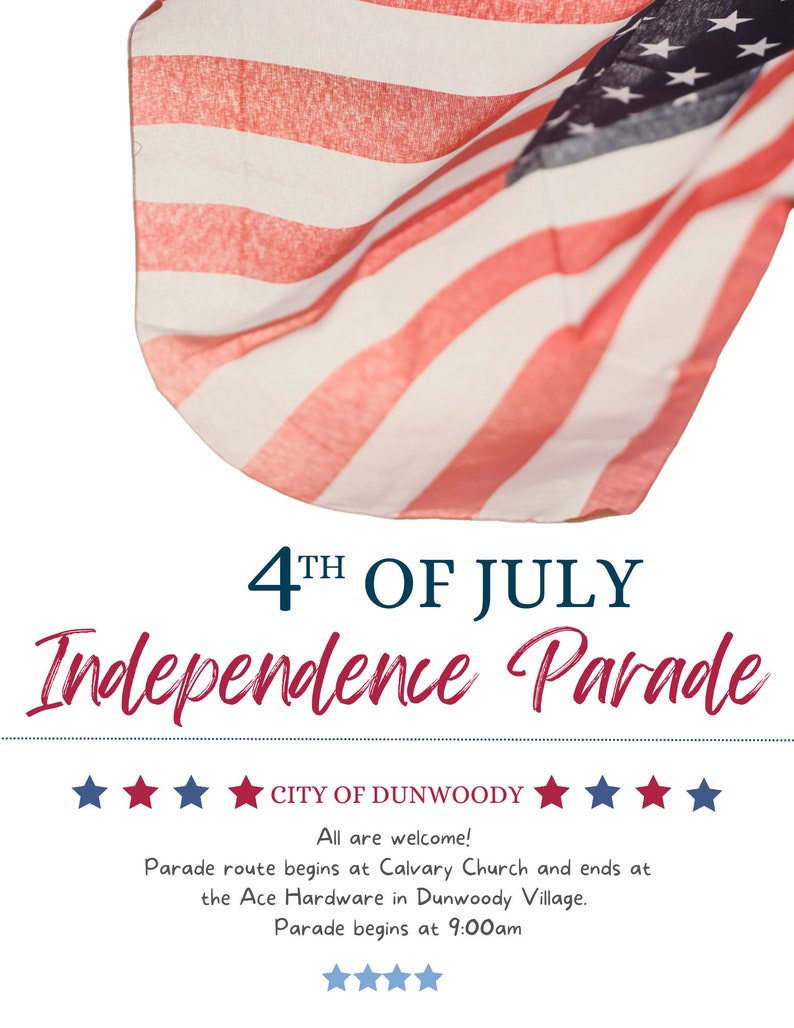 Editable 4th of July Parade + Independence Day BBQ Template Bundle ...