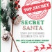 Secret Santa Flyer, Secret Santa Instructions, Office Secret Santa ...
