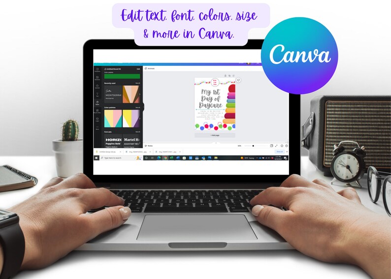 My First Day of Daycare Sign, Back to School, Printable Sign, Preschool ...