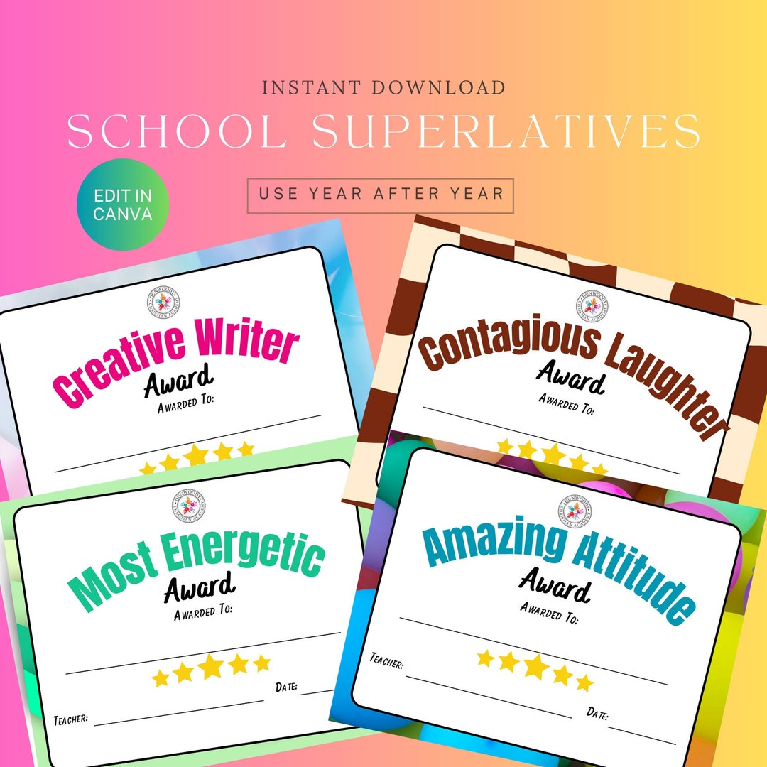 Pre-k, Kindergarten, Elementary School, Preschool Superlatives ...