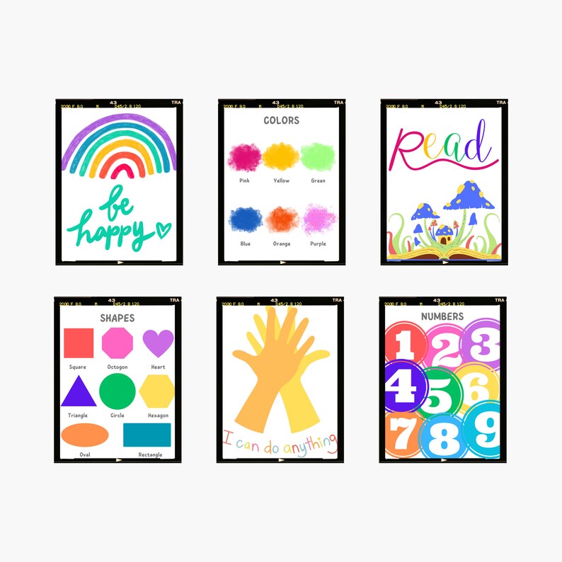 Set of 25 Educational Posters, Classroom Decor, Montessori/homeschool ...