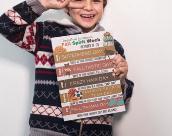 EDITABLE Fall Spirit Week Flyer Printable Fall Spirit Week - Etsy