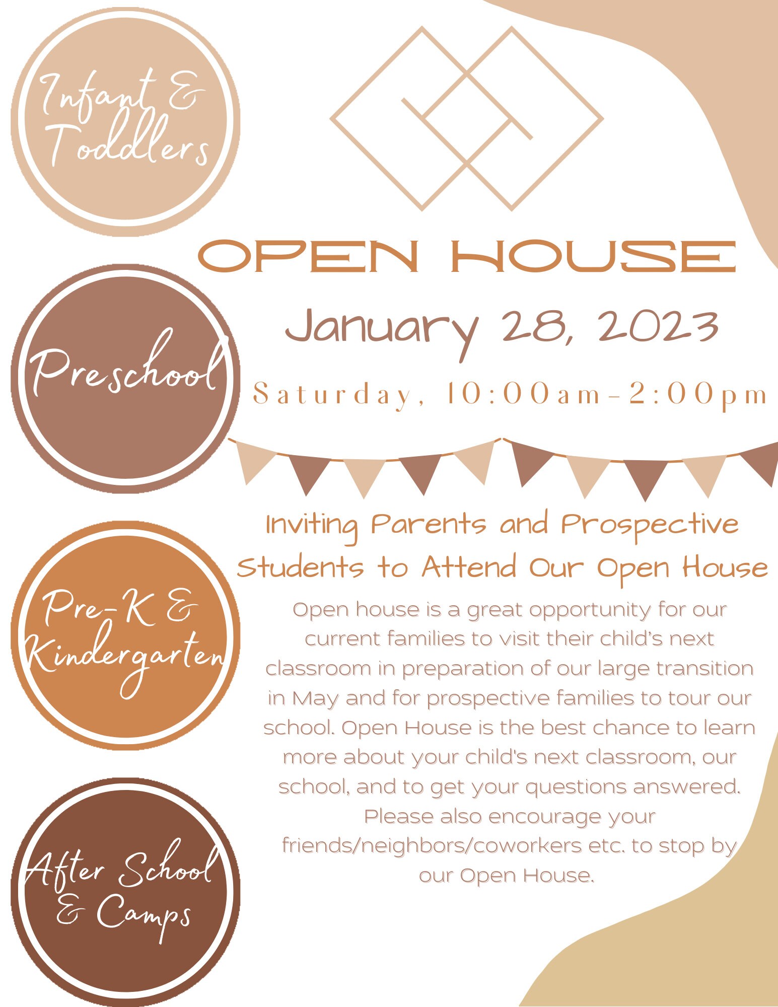 Open House DIGITAL DOWNLOAD Template, Preschool/school Open House ...