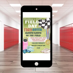 Field Day Flyer Template | Editable Canva Flyer for Schools, Kids ...